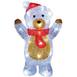 Monzana LED Acryl Figur Weihnachten Außen Innen Schneemann Santa Eisbär Pinguin Teddy Hirsch Wichtel Stern Weihnachtsmann Weihnachtsdekoration