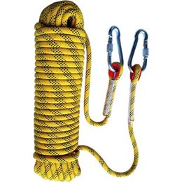 Outdoor-Kletterseil, Kletterseil, Fluchtseil, Kletterausrüstung, Feuerrettungs-Fallschirmseil 10 mm, 20 Meter lang