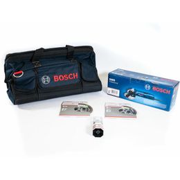 Bosch Diamant-Set 5-tlg. mit GWS 7-125, 2x Trennscheibe + Fräser in Tasche