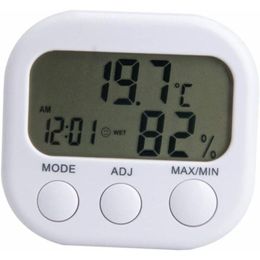 Digitales Thermometer mit Luftfeuchtigkeitsüberwachung, Küchenthermometer und Hygrometer, digitales Innenthermometer (7,6 x 8,1 x 1,8 cm) - Sollbry