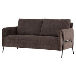 Indigo Sofa 2-Sitzer braun.