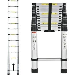 Klappbare Trittleiter, Teleskopleiter, Klappleiter, Klappleiter, aus Aluminium, maximale Belastung 150 kg (4,4 m)