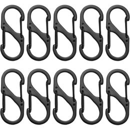 Karabiner, kleiner Karabiner, 30 Stück Mini-Karabiner, S-Karabiner, Doppelfeder-Schlüsselanhänger-Clips, S-förmige Karabiner aus Aluminiumlegierung,