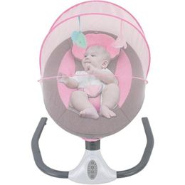 Elektrische Babyschaukel Babywippe 0-12 Kg Für Kinder Mit Bluetooth, Usb, Rosa