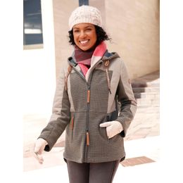 WITT Damen Übergangsjacke im Mix aus Fleece und Stepp, sesam, Größe 36