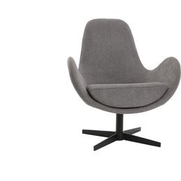 Miliboo - Design-Sessel Samteffekt Grau andy