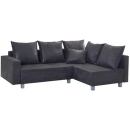 Ecksofa 230x160x85 grau maia - hellgrau