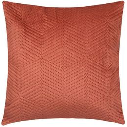 Kissen Dolce Samt - terracotta-pink - 40x40 cm - Atmosphera créateur d'intérieur