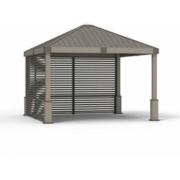 Pavillon Nanda 12x12 champagner 363 x 363 x 313 cm (l x b x h) Aluminium - Sojag