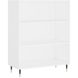 Jinlefu - Bücherregal Weiß 69,5x32,5x90 cm Holzwerkstoff vidaXL