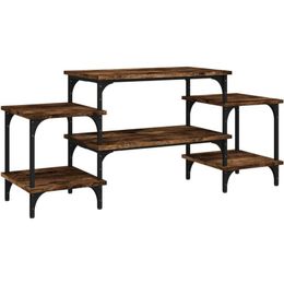 Jinlefu - TV-Schrank Räuchereiche 117x35x52 cm Holzwerkstoff vidaXL