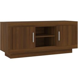 TV-Schrank Braun Eichen-Optik 102x35x45 cm Holzwerkstoff vidaXL