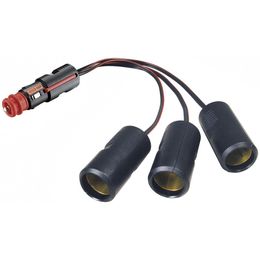 Verteiler mit Drillingskupplung von Pro Car, 12-24V