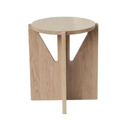 Kristina Dam Studio - Hocker, Ø 36 cm H 42 cm, Eiche