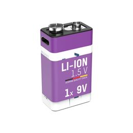 Ansmann Li-Ion 9V-Block-Akku, Typ 400 (min. 340mAh)