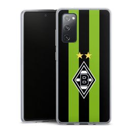 DeinDesign Galaxy S20 FE 5G Handy Silikon H&uuml;lle Case transparent Handyh&uuml;lle Borussia M&ouml;nchengladbach Gladbach Stripes Silikon Case
