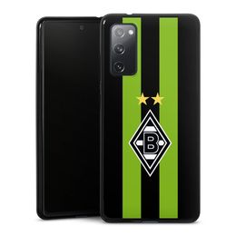 DeinDesign Galaxy S20 FE 5G Handy Silikon H&uuml;lle Case schwarz Handyh&uuml;lle Borussia M&ouml;nchengladbach Gladbach Stripes
