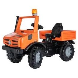 Tretfahrzeug Rolly Toys "rollyUnimog Service" Tretfahrzeuge orange Kinder inkl. rollyFlashlight