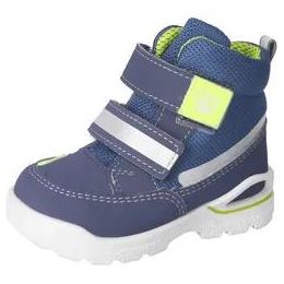 Winterstiefel Pepino BY RICOSTA "Flori WMS: weit" Gr. 21, bunt (blau-neongelb) Kinder Schuhe Sympatex Stiefel, Klettstiefel, Kindergartenschuh mit Warmfutter