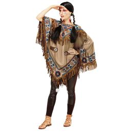 buttinette Poncho "Indianer" unisex, braun-color