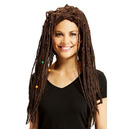 buttinette Langhaarperücke "Dreadlocks", braun