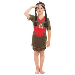 buttinette Indianerin-Kleid "Kleine Feder" für Kinder