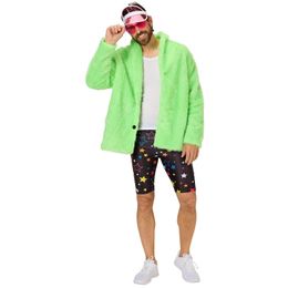 buttinette Plüschjacke, neongrün