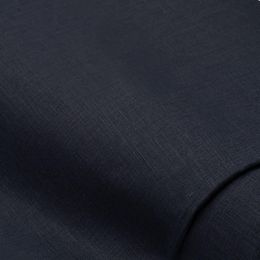 buttinette Hochwertiger Leinenstoff "Lino", schwarz