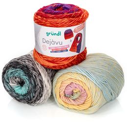 gr&uuml;ndl gr&uuml;ndl Wolle Dej&agrave;vu Garn-Set