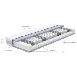 Malie 7-Zonen-Taschenfederkern-Matratze medipur® 1000, Größe 90/200 cm, Härtegrad 3