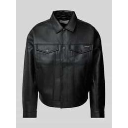 Calvin Klein Jeans Jacke in Leder-Optik