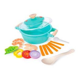 HAPE Spielzeug-Topfset Dampfgarer blau