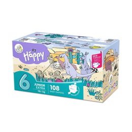 Bella baby Happy Windeln Gr.6 Junior Extra 16+kg HAPPY BOX 108 Stück