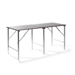 Essentials Edelstahl Arbeitstisch aufklappbar 200x80x90 cm (BxTxH), 23100