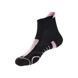 active by Lascana LASCANA ACTIVE Damen Wandersocken, 1x schwarz-lila, 1x schwarz-rosa, 1x schwarz-gr&uuml;n, Gr&ouml;&szlig;e 39/42