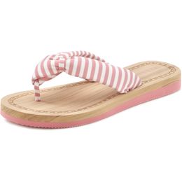 ELBSAND Damen Badezehentrenner, rosa-gestreift, Größe 38