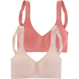 petite fleur by Lascana Damen Soft-BH, terra+puder, Gr&ouml;&szlig;e 80B