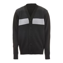 FUMO Strickjacke Herren Gr&ouml;&szlig;e L/XL grau / schwarz