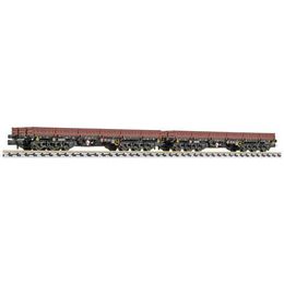 Liliput L260198 N 2er-Set, 6-achs. Schwerlastwagen Samms-u 454 der DB AG Samms-u 454