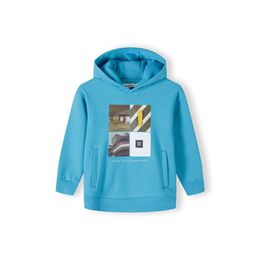 MINOTI Sweatshirt Jungen Gr&ouml;&szlig;e 122/128 himmelblau / braun / gelb / wei&szlig;