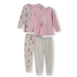 MINOTI Schlafsack M&auml;dchen Gr&ouml;&szlig;e 122/128 beige / mischfarben / hellpink