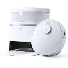 Ecovacs Nass-Trocken-Saugroboter "DEEBOT T30 PRO OMNI" Saugroboter 11.000PA, Mini OMNI Station, Mopphebesystem, Adaptive Kantenreinigung weiß