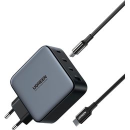 UGREEN USB-Ladegerät "USB-A+3xUSB-C 100W GaN Tech Fast Wall Charger", schwarz, Ladegeräte