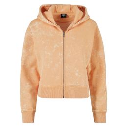 Sweatjacke Urban Classics "Urban Classics Damen" Gr. XXL, orange (paleorange) Damen Sweatjacken