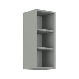 K&uuml;chen-Preisbombe H&auml;ngeschrank Regal 30 cm Bianca Grey Rose - Grau K&uuml;chenzeile K&uuml;chenblock