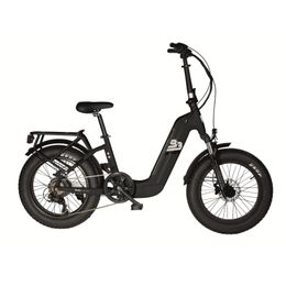 MBM Elektro-Kompaktfahrrad FAT BIKE N-VER F9.3 20 Zoll black