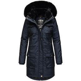 Navahoo Damen Wintermantel Parka mit abnehmbarer Kapuze und Einkaufstasche Tiniis