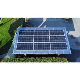 XIMAX Solar-Carport Linea Typ 80, Edelstahl-Look - Standardgr&ouml;&szlig;e