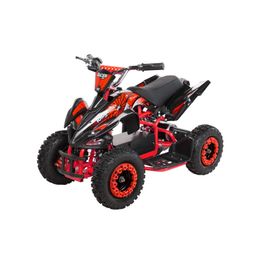 Actionbikes Motors Kinderquad Racer 1000, Pocket-Quad mit 1000 Watt Elektromotor, 3 Batterien, Sto&szlig;d&auml;mpfer, bis 24 km/h (Schwarz Rot)