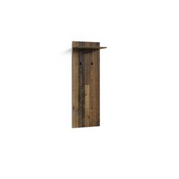 ByLiving Wandpaneel JAKOB, Breite 48 cm, Old Wood, 2 Haken und Regal
